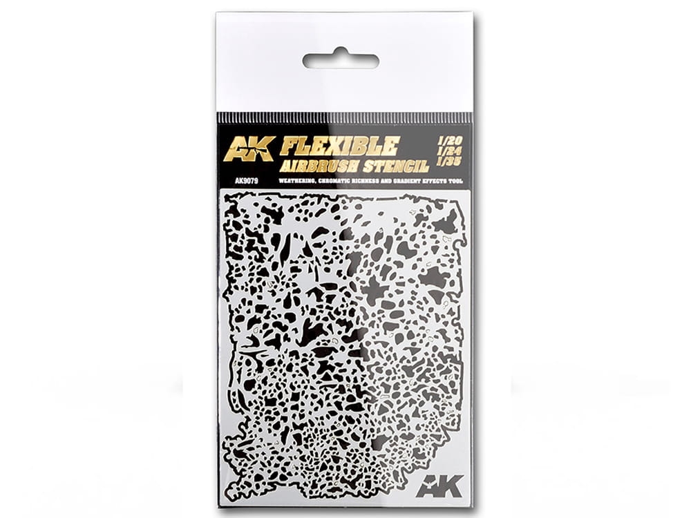 Airbrush Stencils | AK AK9079 Flexible Airbrush Stencils 1/20 - 1/24 ...